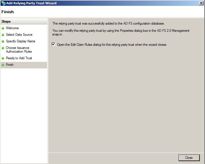 Creating a Test Relying Party and Test ClaimsApp in ADFS – SILK SPUN